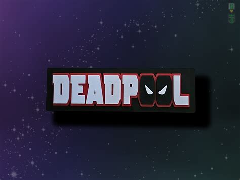 Deadpool Sign Logo By Jay3d Designsmakerworld Download Free 3d Models
