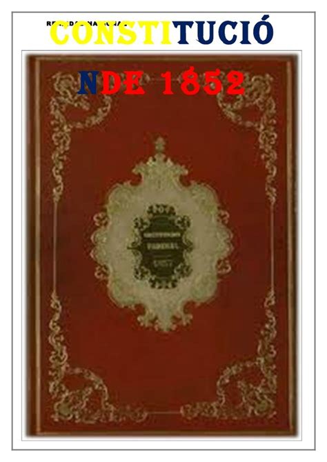 6ta Constitución Guayaquil 6 De Septiembre De 1852