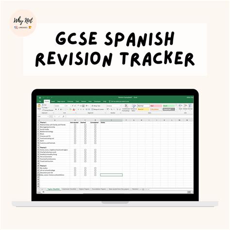 Gcse Revision Spreadsheet Why Not Languages Gcse Revision Spreadsheet Why Not Languages