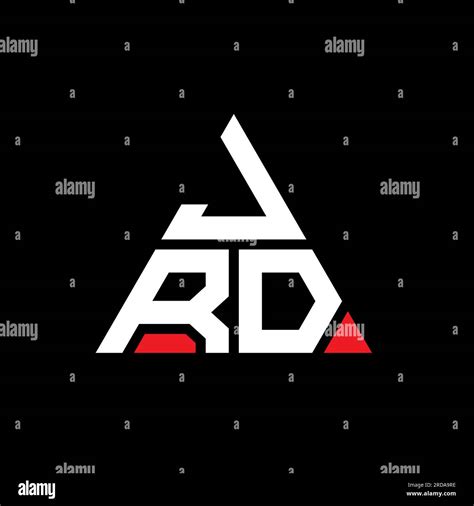 Jrd Triangle Letter Logo Design With Triangle Shape Jrd Triangle Logo Design Monogram Jrd