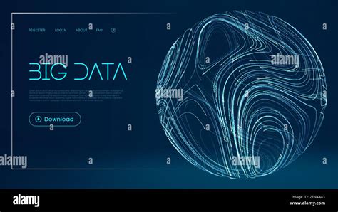 Network Futuristic Background Global Big Data Cloud Abstract Digital Technology Background