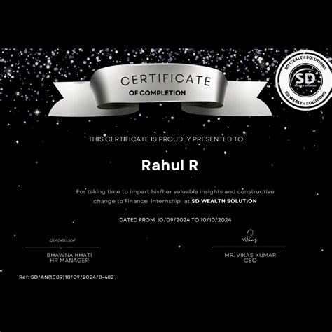 internshipexperience financeinternship stockmarket portfoliomanagement… rahul r