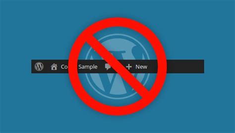 How To Remove The WordPress Admin Toolbar Daddy Design