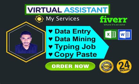 Virtual Assistant For Data Entry Copy Paste Typing For You By