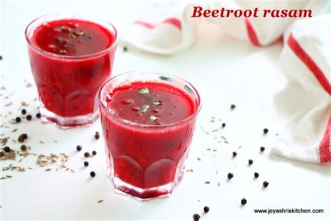 Beetroot Rasam Recipe Jeyashris Kitchen