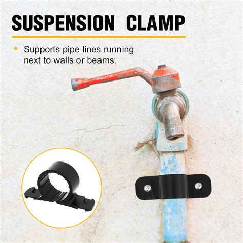 25 Pack 1 2 Inch Pipe Supports Suspension Clamp Pipe Clamps Pex Clamps