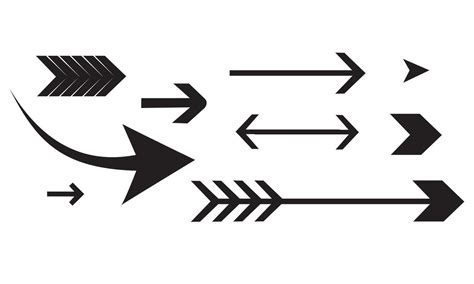 arrow icons pointers icons for web navigation design elements 54269039