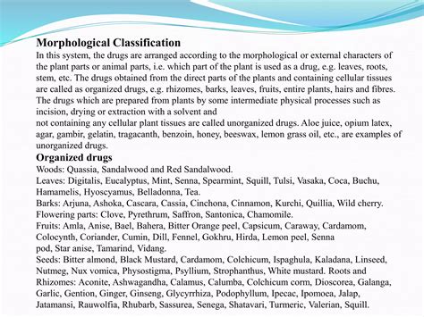 Classification Of Crude Drugs Ppt