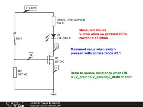 Week Mosfet CircuitLab