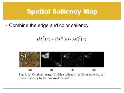 Ppt Spatiotemporal Saliency Detection And Its Applications In Static