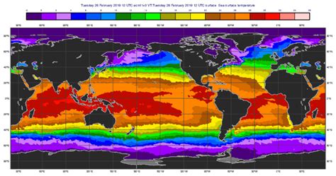 Grib Sst On Extended Cylindrical Map — Metview Documentation