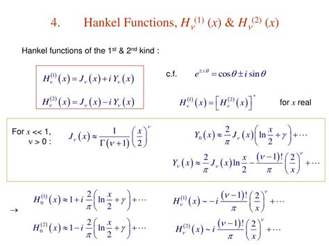 Ppt 3 Neumann Functions Bessel Functions Of The 2 Nd Kind