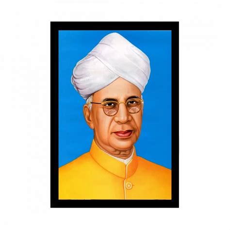 Dr Sarvepalli Radhakrishnan Painting With Synthetic Photo Frame