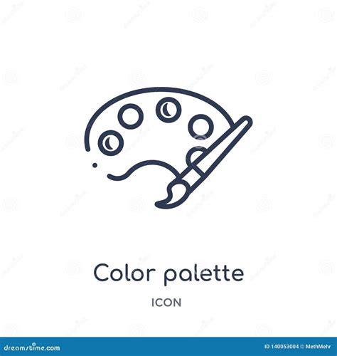 Linear Color Palette Icon From Creative Process Outline Collection