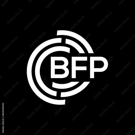 BFP Letter Logo Design On Black Background BFP Creative Initials Letter Logo Concept BFP