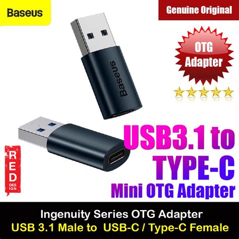 Baseus Mini Type C Female To Usb Male Adapter Converter For Usb Power Adapter To Usb C Port