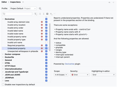 Device Tree Files CLion Documentation
