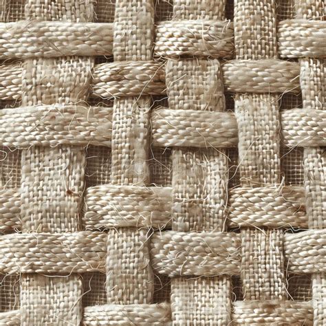 Natural Woven Fabric Texture With Organic Fibers Stock Illustration