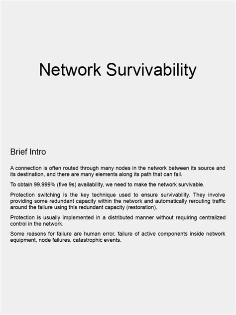 Network Survivability Pdf Computer Network Wavelength Division Multiplexing