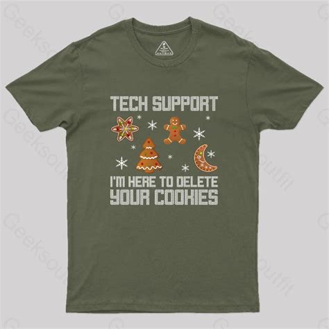 Geeksoutfit Funny Christmas Tech Support Computer Programmer Geek T Shi