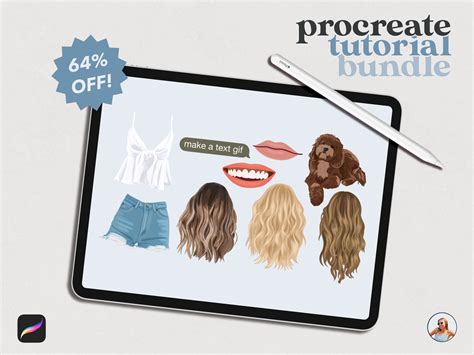 Procreate Digital Illustration Tutorial Bundle Beginner Etsy