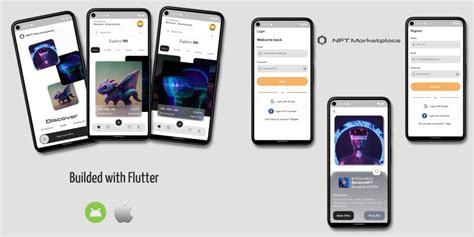 Nft Marketplace Flutter Ui Kit By Blubirdsolutions Codester