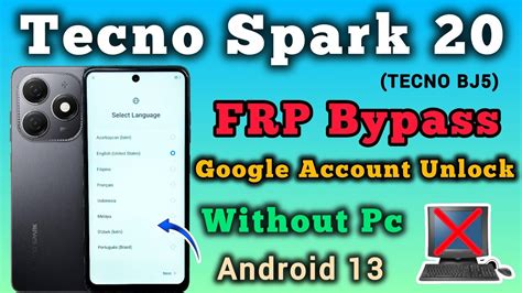Tecno Spark Frp Bypass Android Google Account Unlock Without Pc New Method