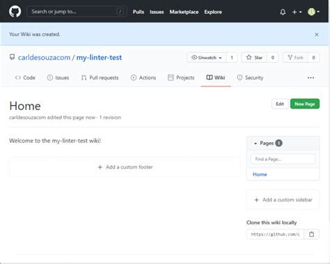 Creating A Github Wiki Documentation For Your Repository Carl De Souza