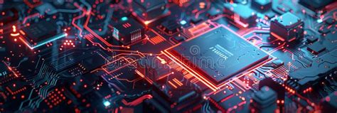 A Close Up Of A Microprocessor On A Motherboard Surrounded By Glowing Digital Data Streams