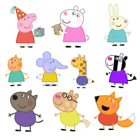 Peppa Friends Characters