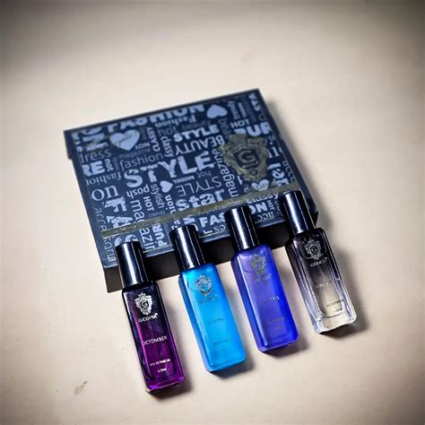 Gediya T Set Black 4 X 20ml Mini Perfumes Stylish And Long Lasting