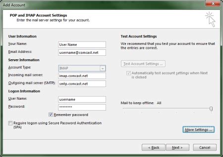 How To Set Up Comcast Email On Microsoft Outlook