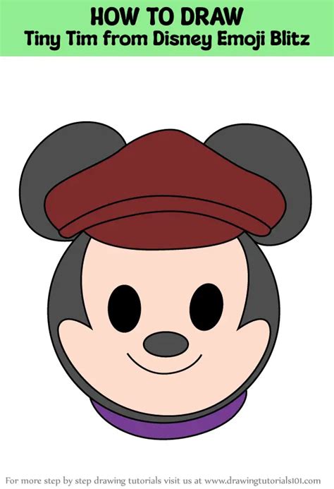How To Draw Tiny Tim From Disney Emoji Blitz Disney Emoji Blitz Step By Step