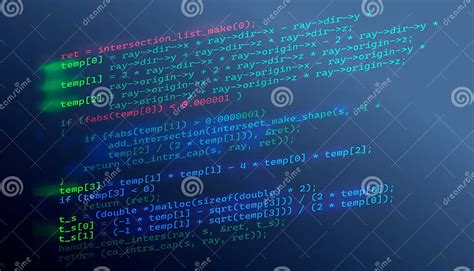 Programming Console With Dark Background Coding Vector Illustration