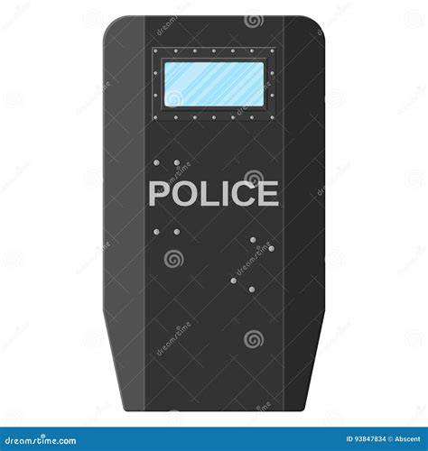 Modern Police Assault Shield Stock Vector Illustration Of Assault