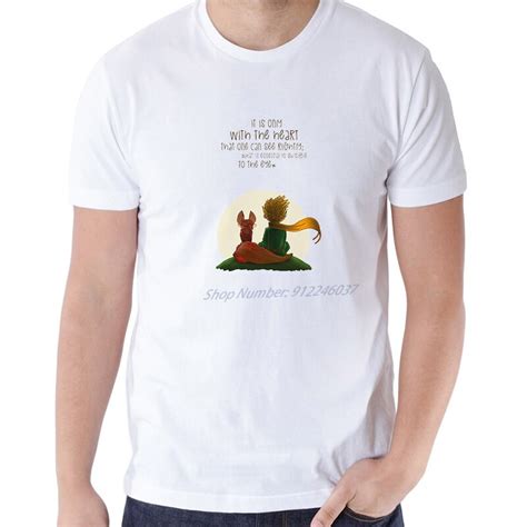 작은 왕자 앙투안 드 생텍쥐페리 르 쁘띠 왕자 장미 여우 필로 티셔츠 반팔 하라주쿠 스트리트웨어 남성 의류 Aliexpress