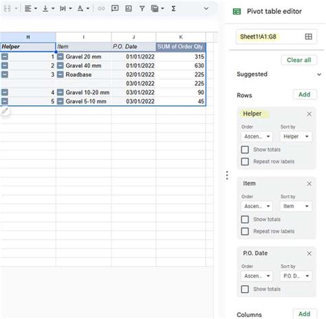 How To Sort Pivot Table Rows By Second Column In Google Sheets
