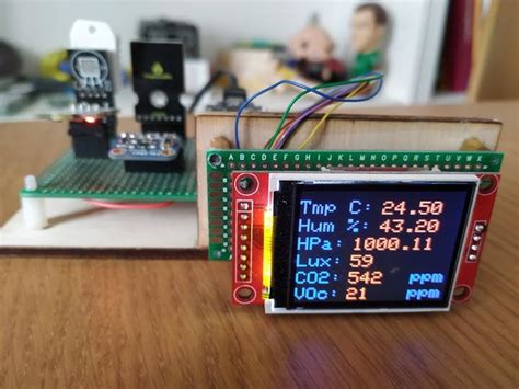 Weather And Air Quality Home Station With Esp8266 Nodemcu Weather