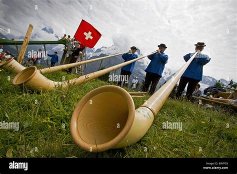 Alpine Horn Instrument Stock Photos Alpine Horn Instrument Stock Images Alamy