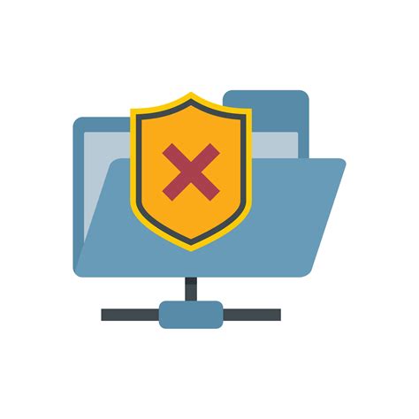 Folder Access Authentication Icon Flat Isolated Vector 15119863 Vector Art At Vecteezy