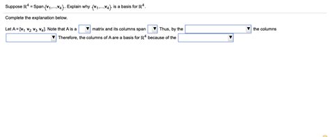 Solved 1x4 4x4 ℝ4 ℝ Spanning Set Theorem Rank Theorem