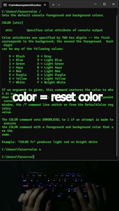 Cmd Add Color In Cmd And Clearcode Cmd Library Programming