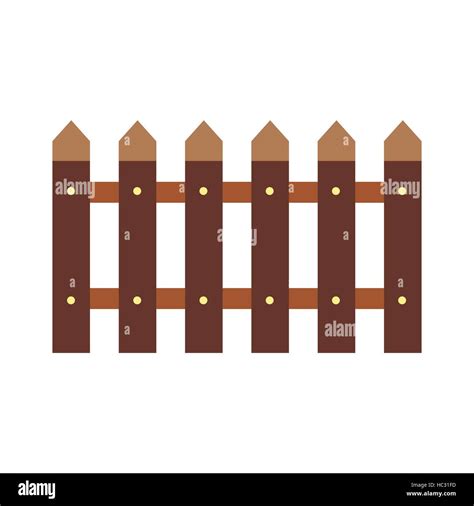 Fence Flat Icon Stock Vector Image And Art Alamy