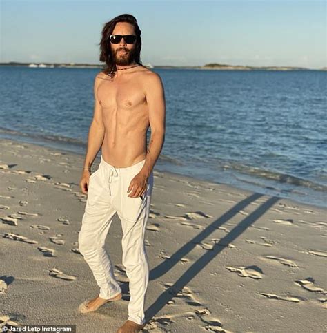 Jared Leto Looks Younger Than 50 Years As He Shows Off Abs At Beach