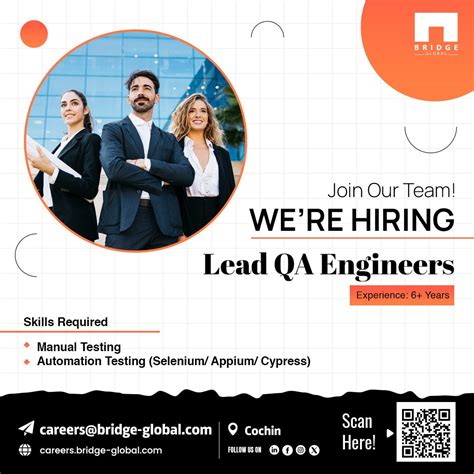 Bridge Global Careers And Events On Linkedin Leadqaengineer Hiringqaengineer Qaengineer