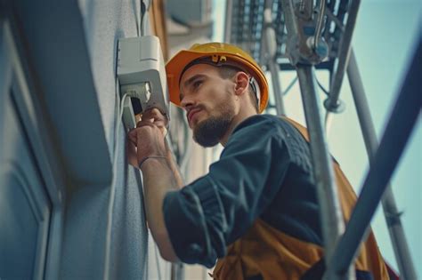 Premium Ai Image Fast And Secure Installation Of Cctv Cameras For Monitoring Safety And Privacy