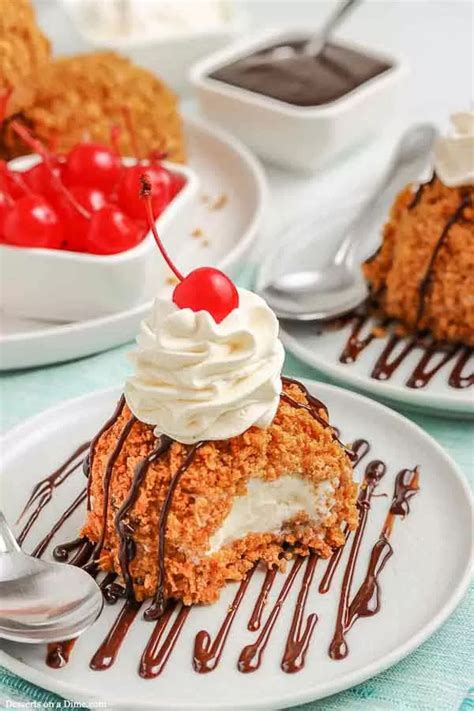 Fried Ice Cream Desserts On A Dime