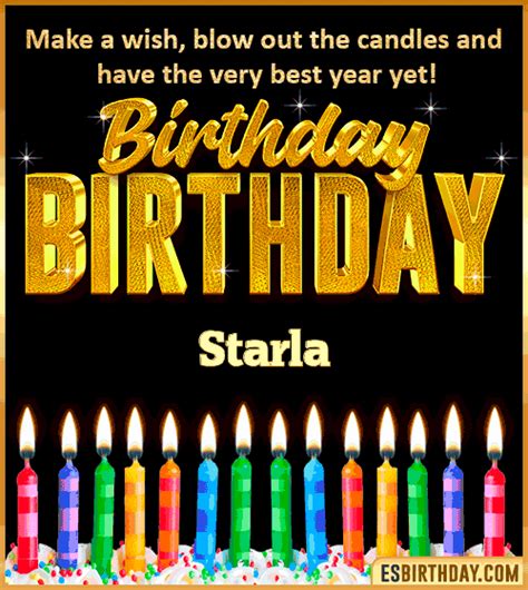 Happy Birthday Starla  🎂 Images Animated Wishes【28 S】