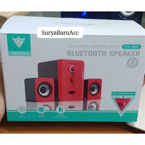 Jual Speaker Subwoofer Bluetooth Tecnix Spk B080 Shopee Indonesia