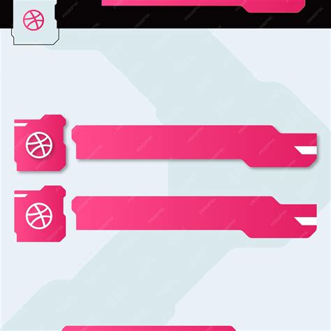 Premium Vector Dribble Social Media Button Icon